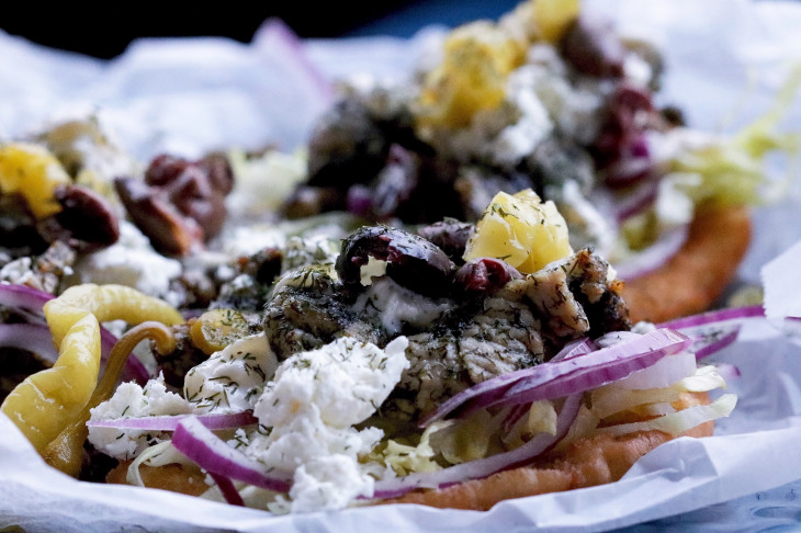 Open Gyros Fried Pita