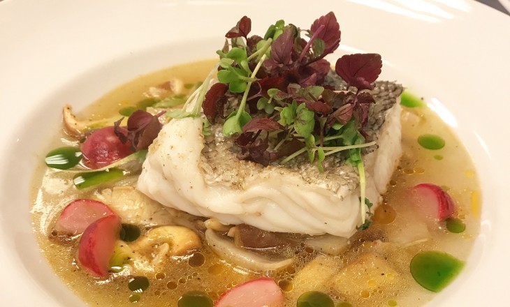 Ångad kummel med dashi