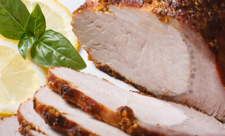 Skinkstek med kokt rödkål