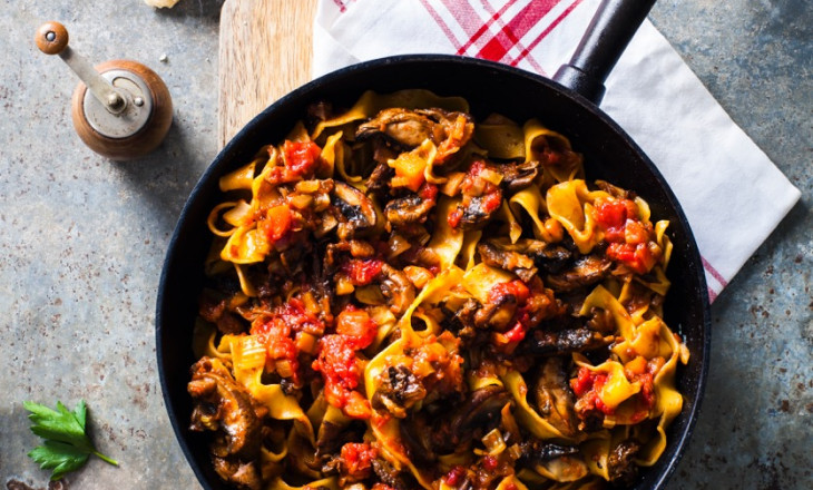 Ragù ai funghi - pastapanna med svamp